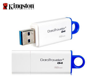 Kingston DataTraveler G4 USB 3.0 Flash Drive – 16GB (White + Blue ...